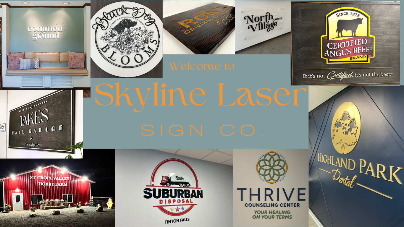 Custom Laser Cut Business Signs – Skyline Laser