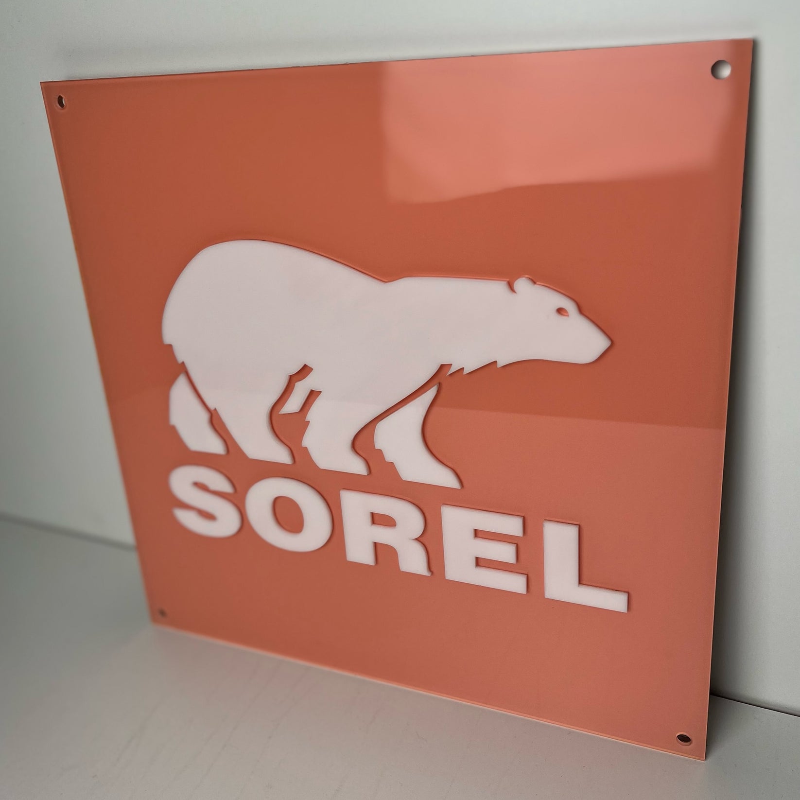 Custom Signs: Acrylic Backing, Acrylic Lettering