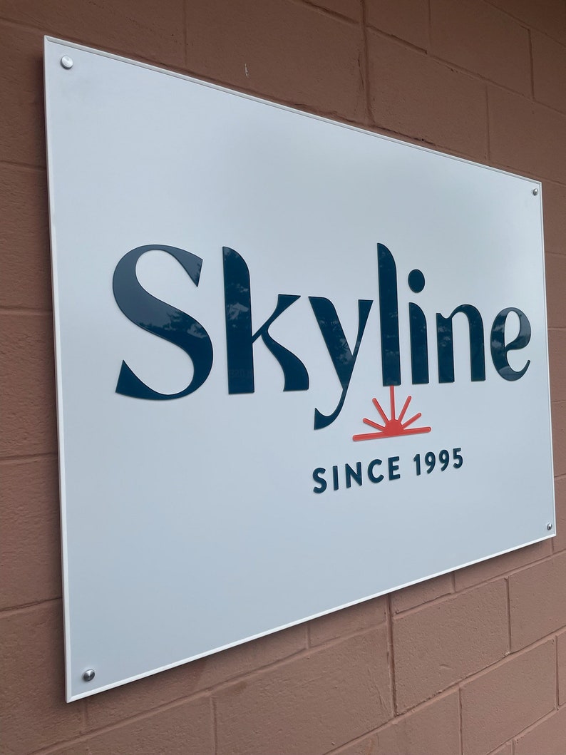 Custom Signs: ACM Aluminum Backing, Acrylic Lettering