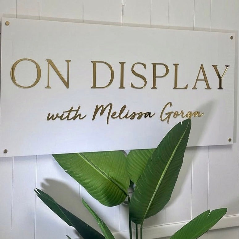 Custom Signs: Acrylic Backing, Acrylic Lettering