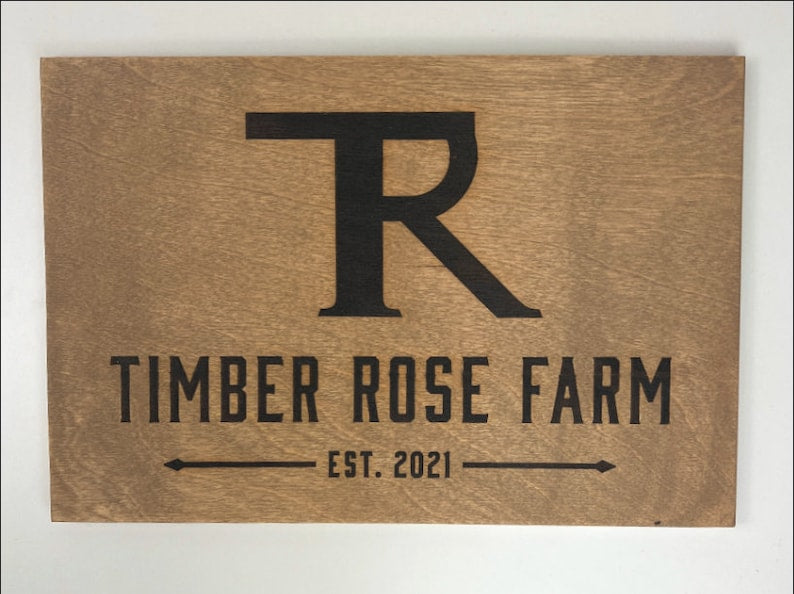 Custom Signs: Reverse Wood Burned Signs